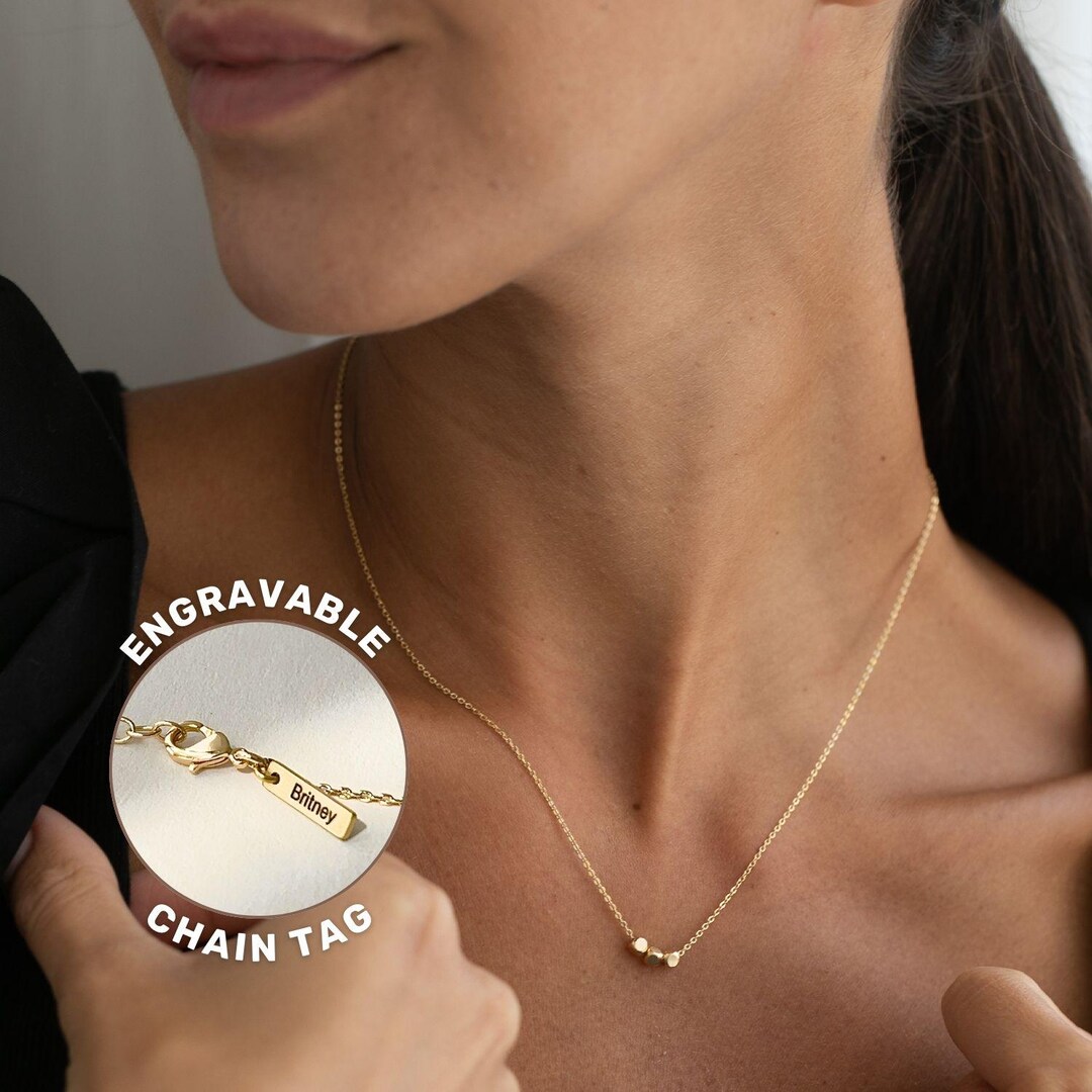 Personalized Gold Necklace for Women,hidden Message Jewelry, Custom ...