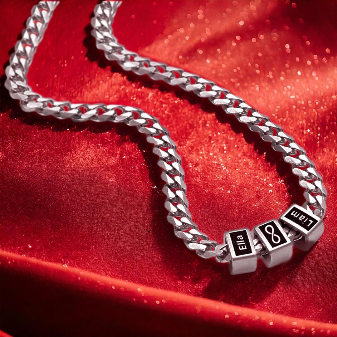 Engraved Boyfriend Necklace,custom Valentine’s Gift for Him,gift for ...