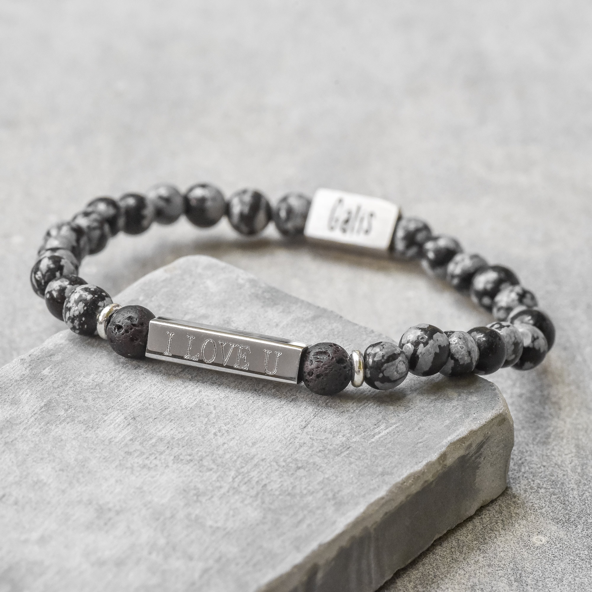 Men's Personalized Bracelet Men's Custom Bracelet | Etsy