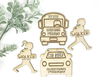 Laser SVG Cut File, School Bag Tags, Backpack Tags SVG, Back to School ...