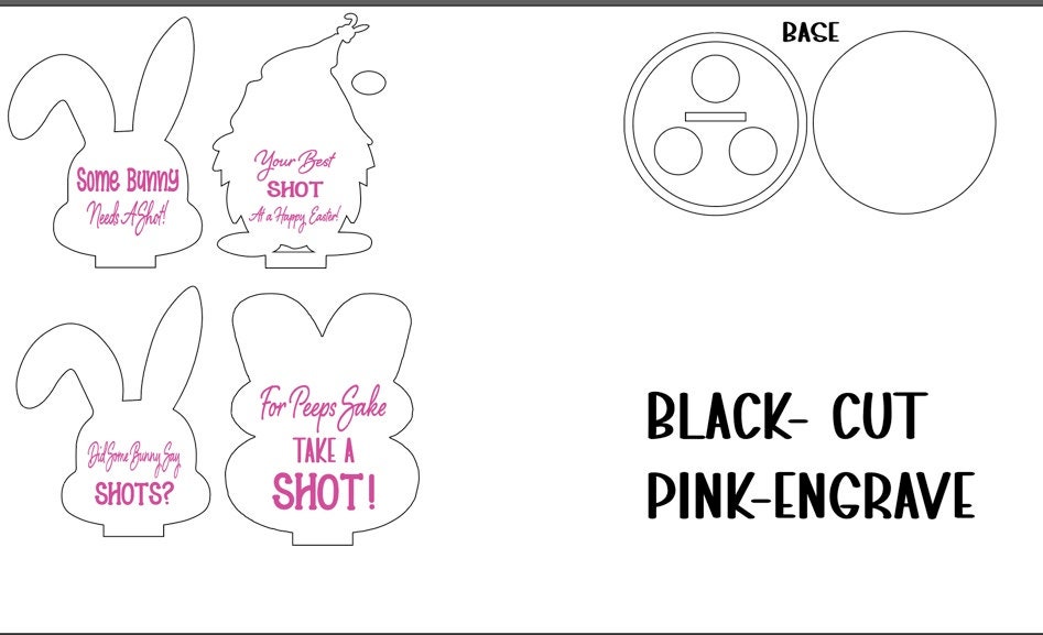 Easter SHOT Holders SVG ONLY - Etsy
