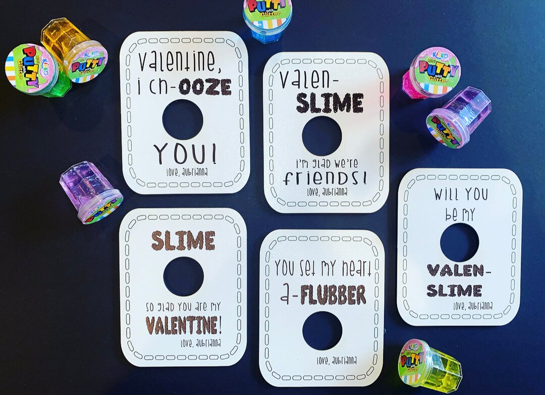VALEN-SLIME Cards FILE - Etsy