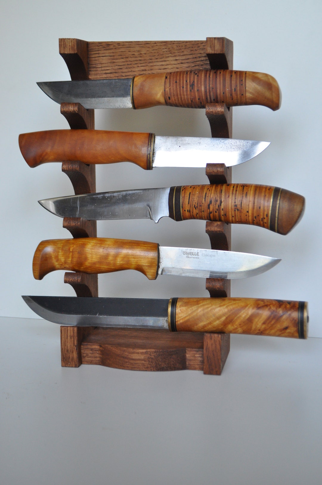 Shelve Vertical Stand 5 Tier Knife Display Holder - Etsy