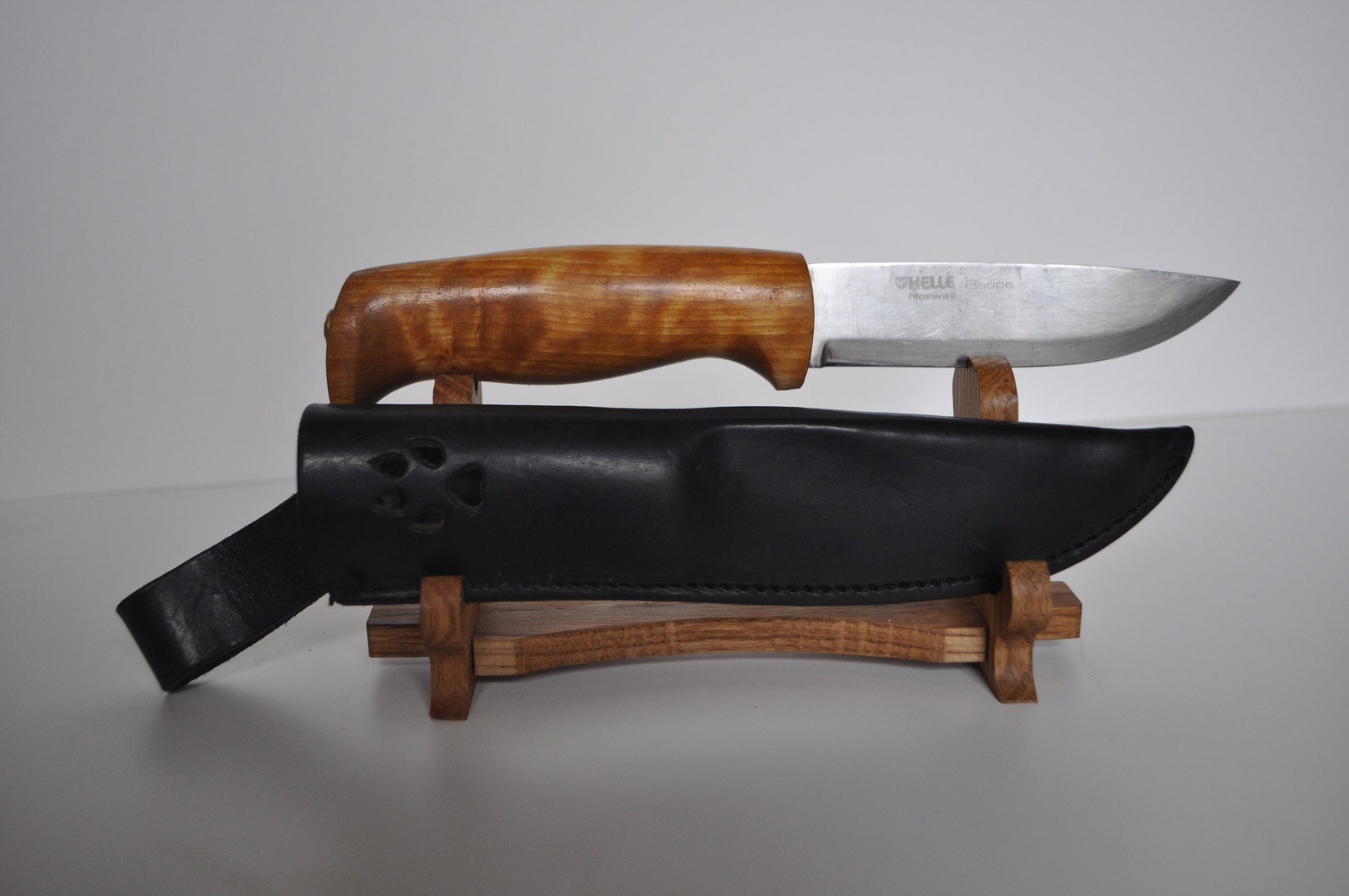 Stand for Knife With Sheath or Two Knives Display Holder - Etsy