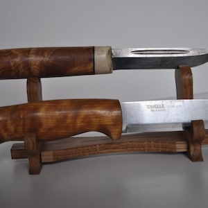 Stand for Knife With Sheath or Two Knives Display Holder - Etsy