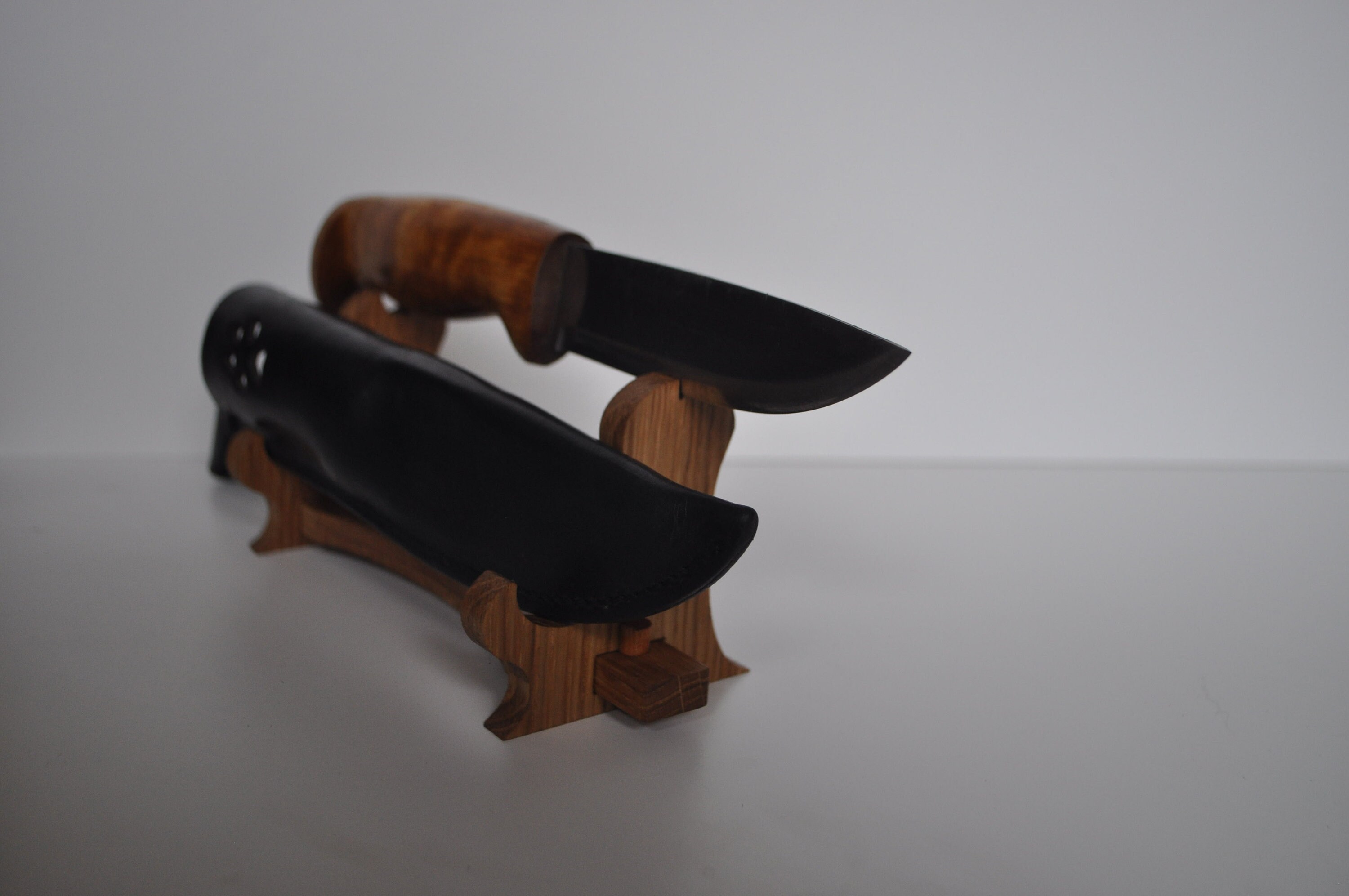 Stand for Knife With Sheath or Two Knives Display Holder | Etsy