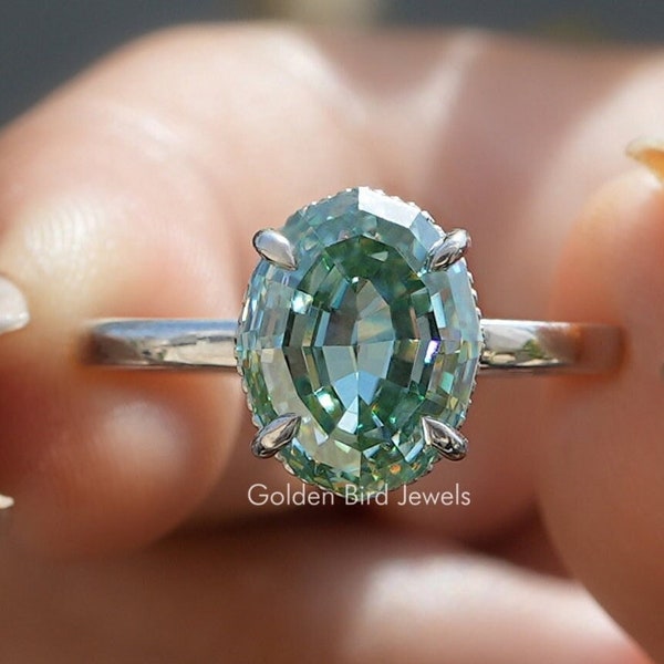 Oval Moissanite - Etsy