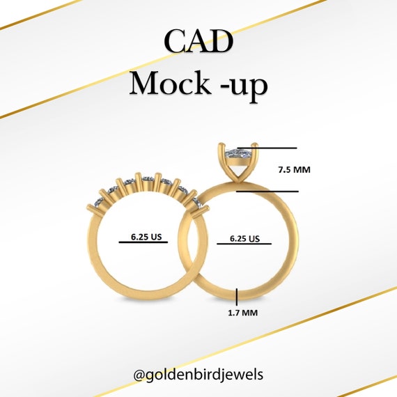 CAD Mock-Up: 3D Jewelry Design Model of your own jewelry. | Etsy