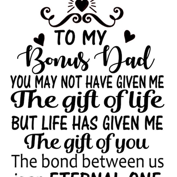 Bonus Dad Svg - Etsy