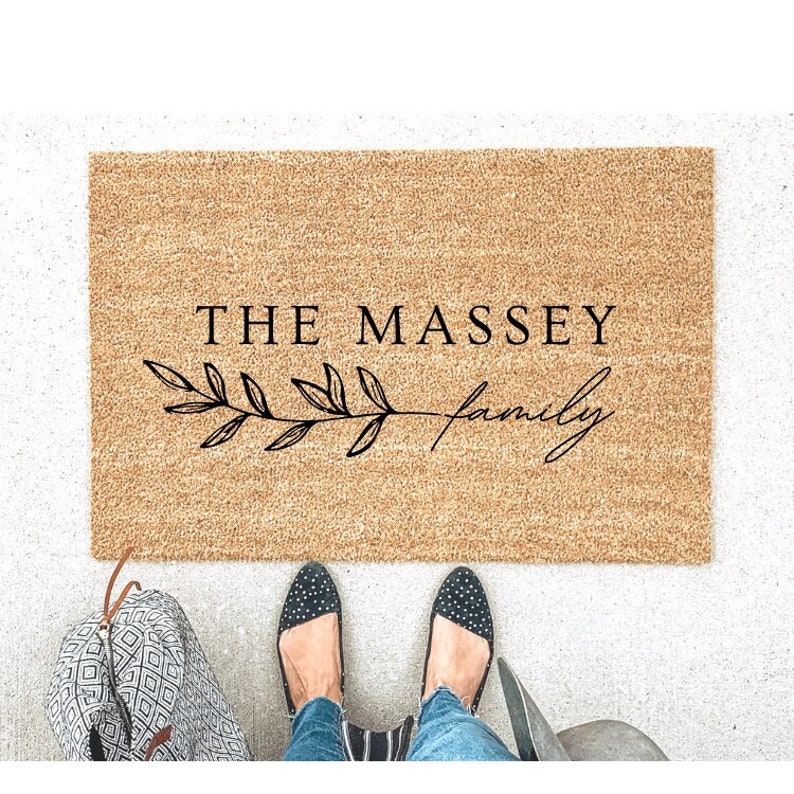 Initial Doormat Gift for Her Wedding Gift Housewarming - Etsy