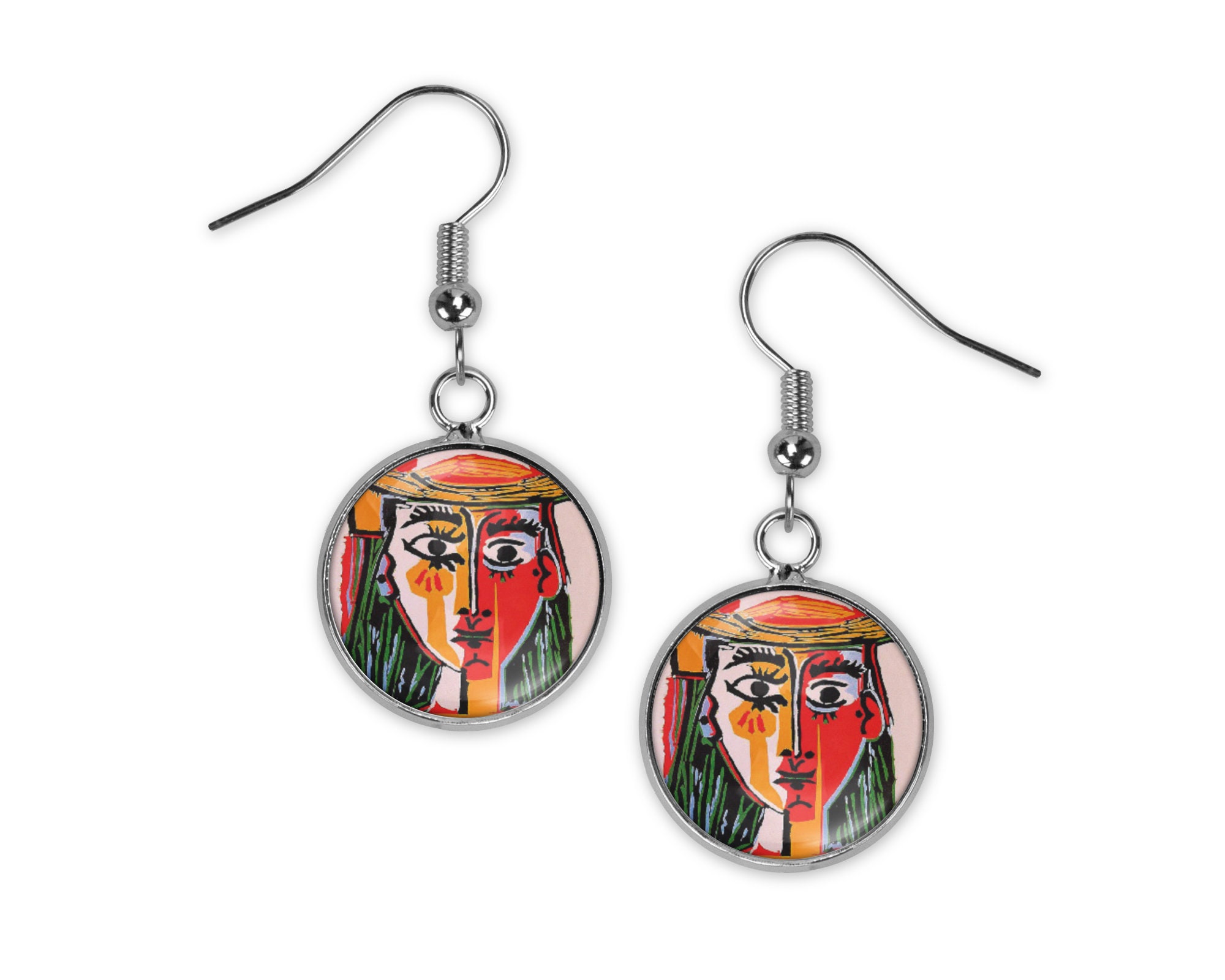 Pablo Picasso Art History Silver Jewelry Dangle Earrings Gift Pendant ...