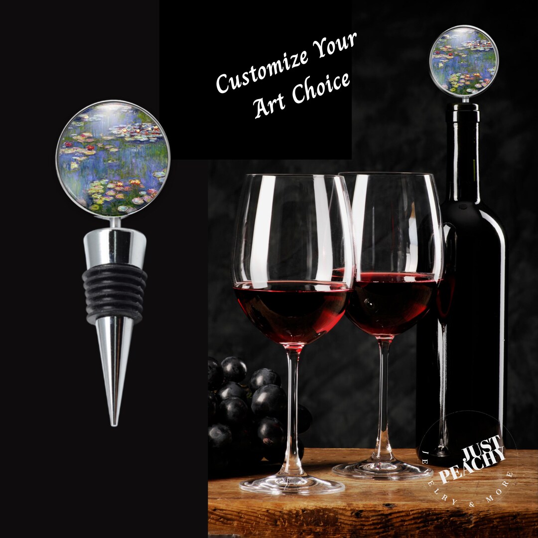 Claude Monet Art Wine Bottle Stopper, Wine Lover Gift - Etsy