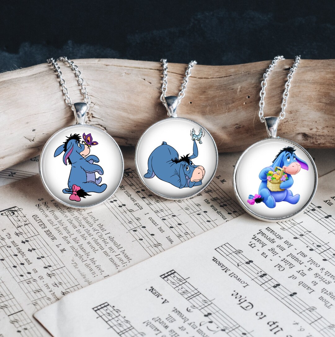 Eeyore Spring Art Pendant Necklace, Earrings, Bracelet Pooh Fan - Etsy
