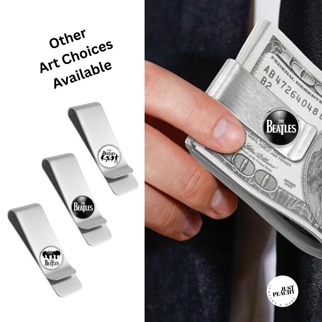 The Beatles Money Clip, Abbey Road Fan Art, Stainless Steel Wallet - Etsy