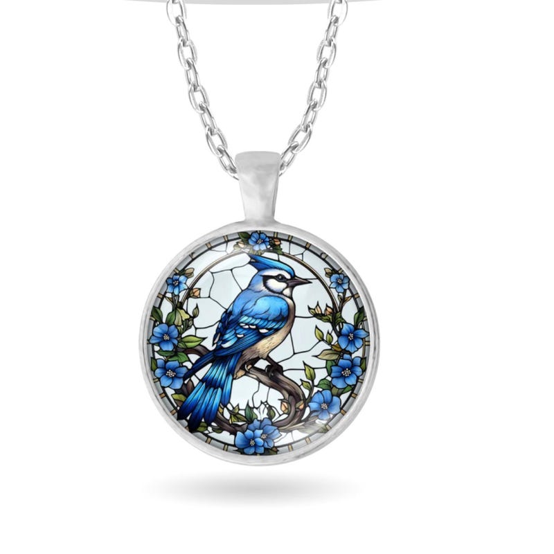 Blue Bird Necklace - Etsy