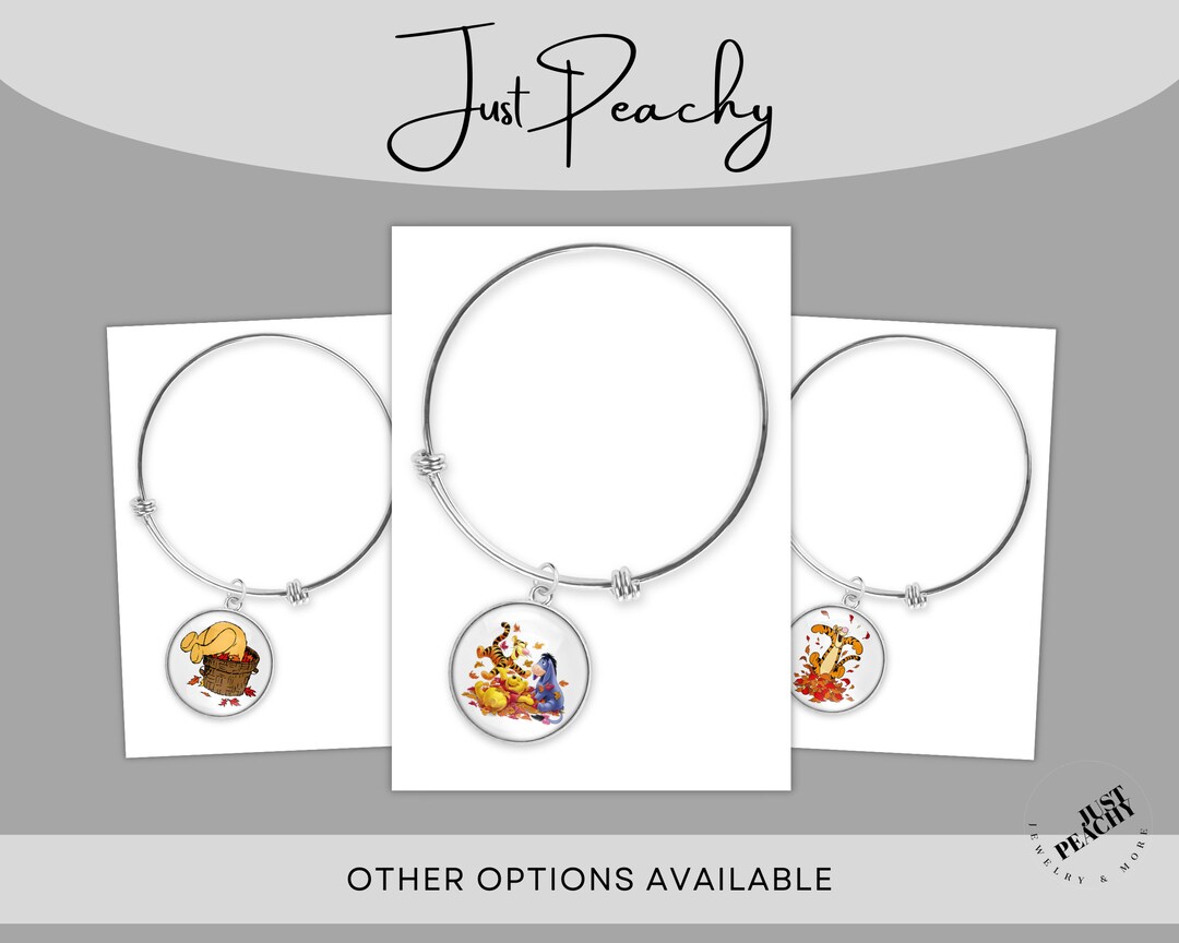 Pooh Tigger Piglet Friends Autumn Fall Trick Treat Thanksgiving Silver ...