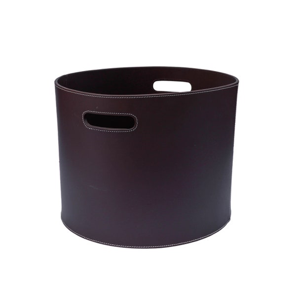 Leather Basket - Etsy