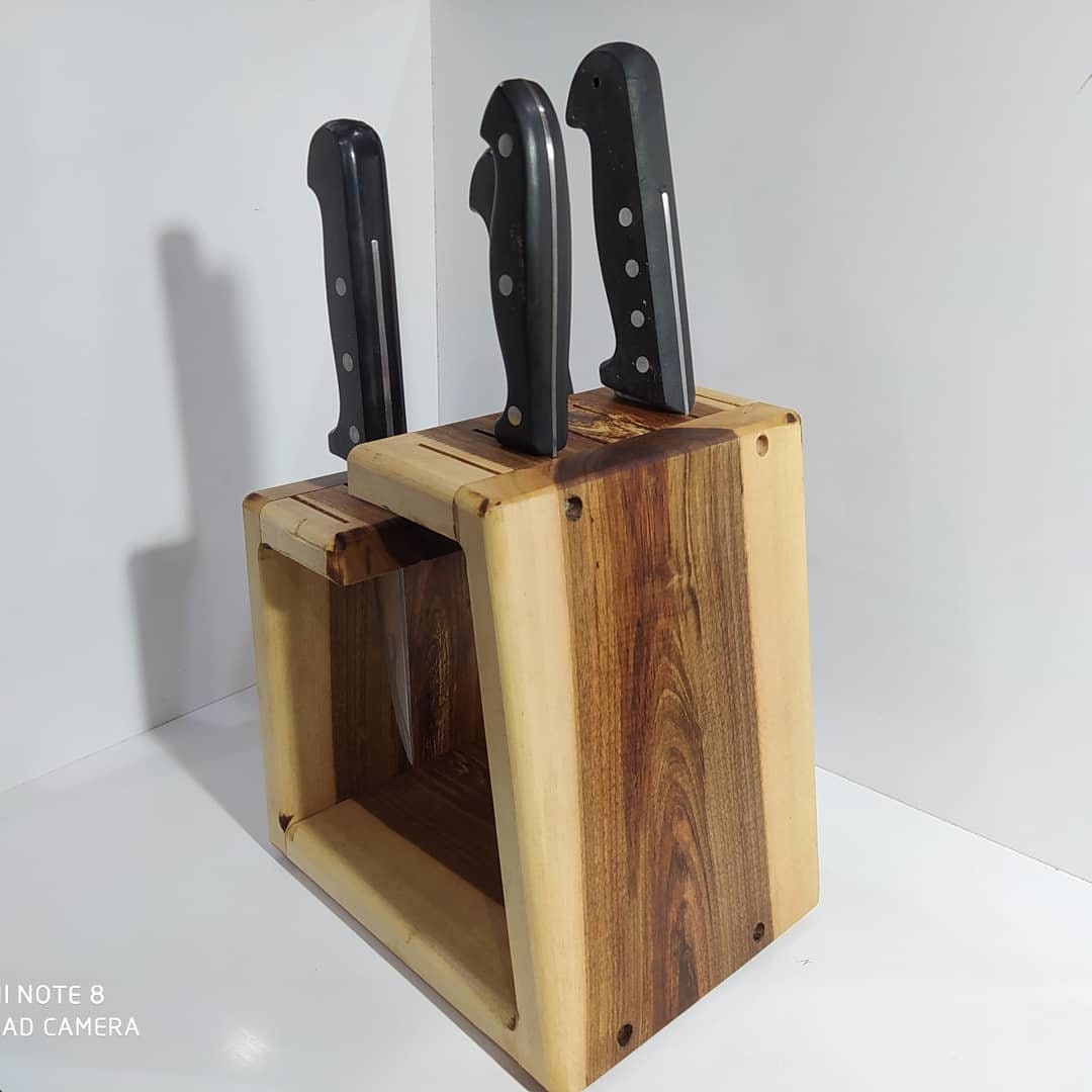 Knife Holder,wooden Knife Holder ,decor Knife Holder,handmade,kitchen ...