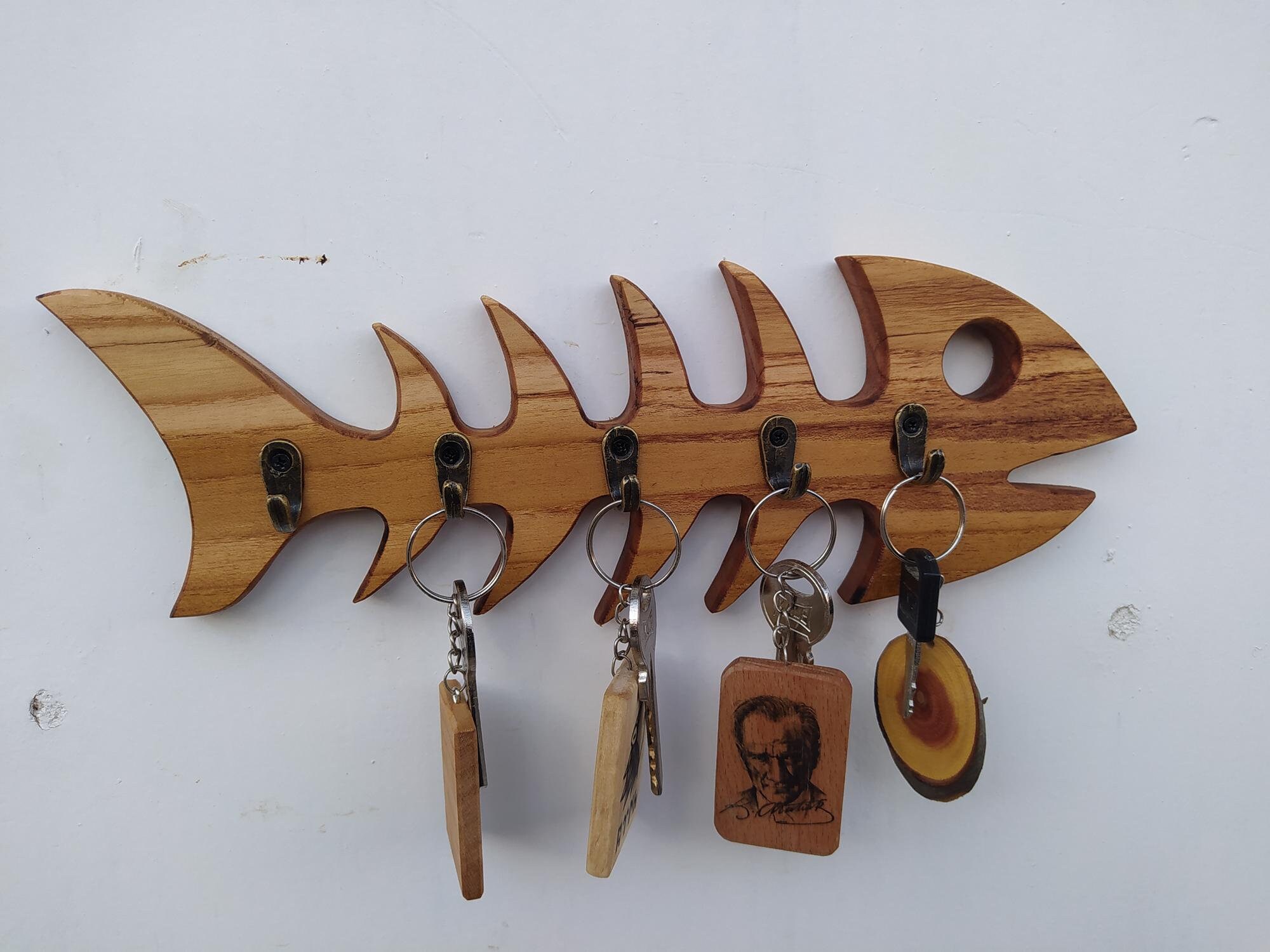 Keychain Hanger, Key Chain, Home Decor, House Gift, Wooden Decor, Log ...