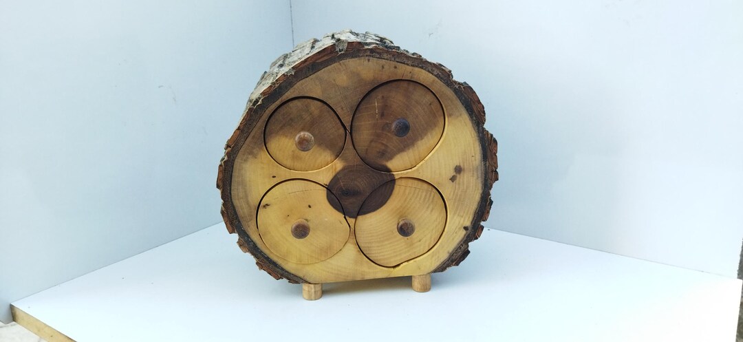 Wooden Boxwooden Jewelry Boxlog Box handmade Wooden - Etsy