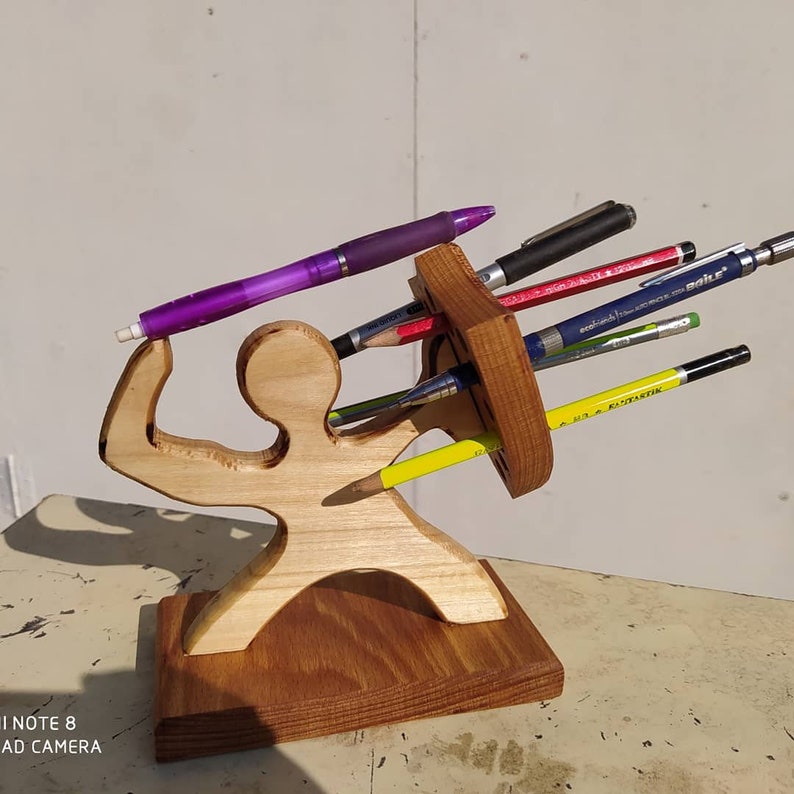 Wooden Pen Holder,office Warming Gift,office Accessory,wooden Pencil ...