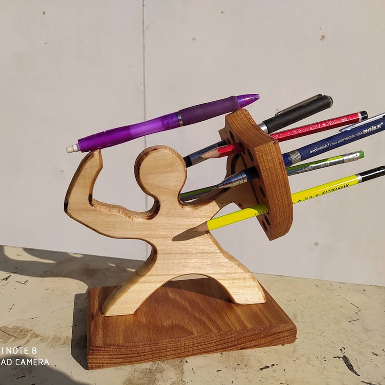 Wooden Pen Holder,office Warming Gift,office Accessory,wooden Pencil ...