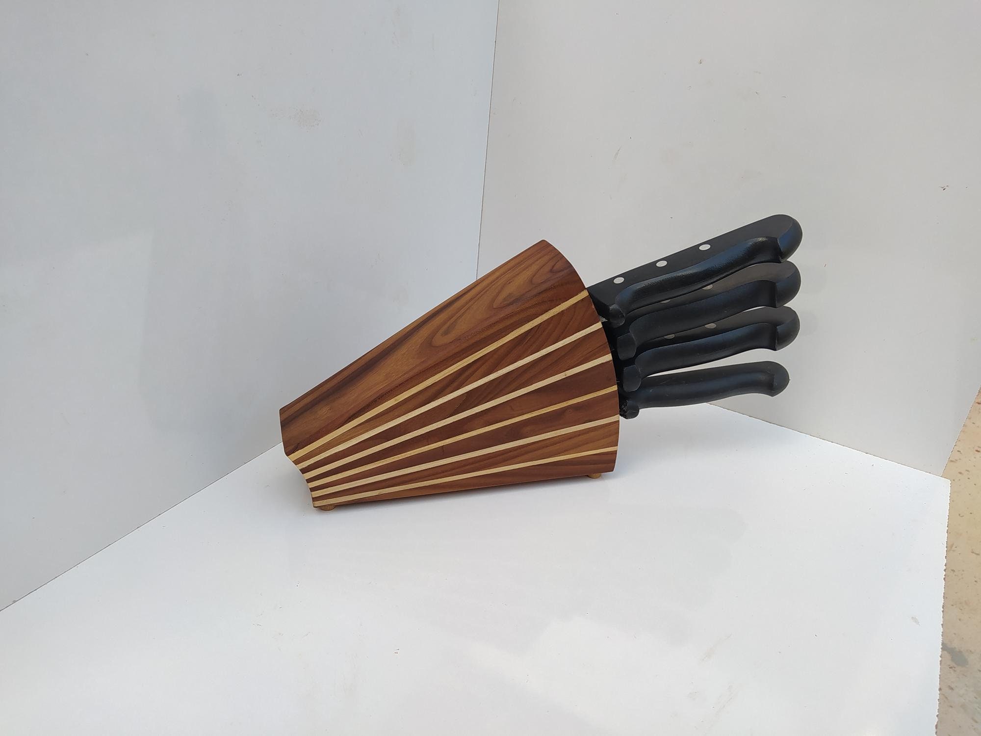 Knife Holder,wooden Knife Holder ,decor Knife Holder,handmade,kitchen ...