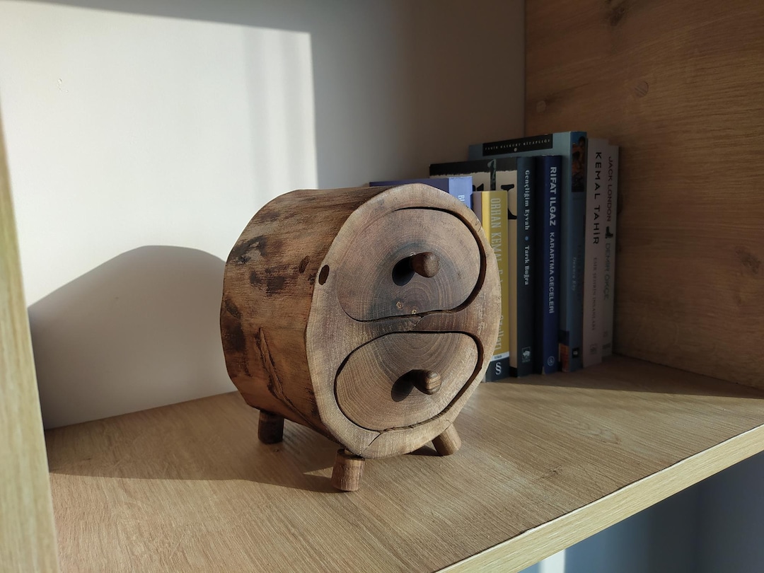 Wooden Box, Log Box,wooden Jewelry Box,handmade Wooden Box,handmade Log ...