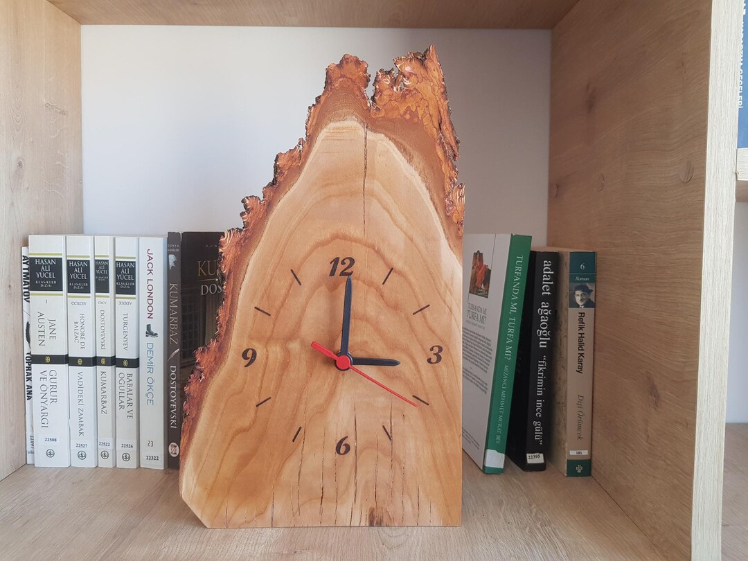 Desk Clock, Office Clock,wall Clock,wooden Wall Clock,log Wall Clock ...