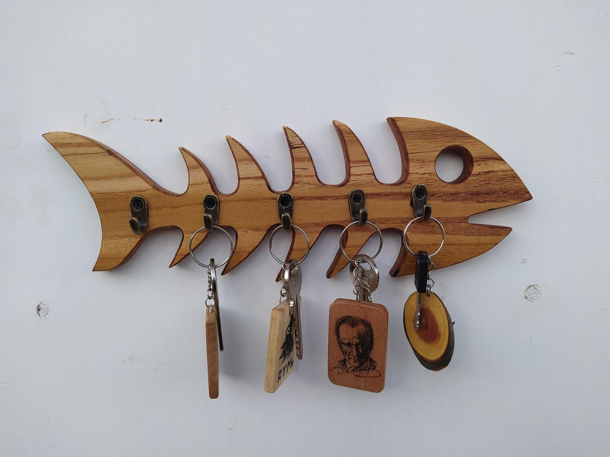 Keychain Hanger, Key Chain, Home Decor, House Gift, Wooden Decor, Log ...