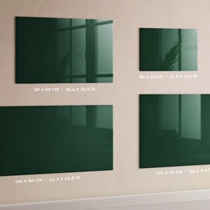 Bottle Green Color Magnetic Board, Command Center, Green Display Board ...