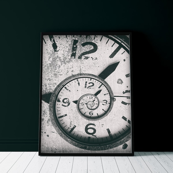 Large Stick on Wall Clock - Etsy