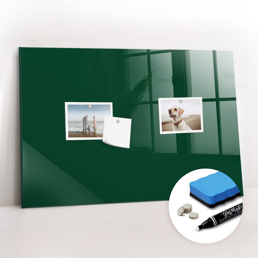 Bottle Green Color Magnetic Board, Command Center, Green Display Board ...