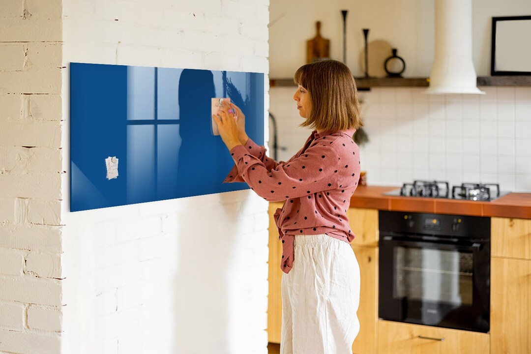 Navy Blue Color Magnetic Board, Command Center, Blue Display Board ...