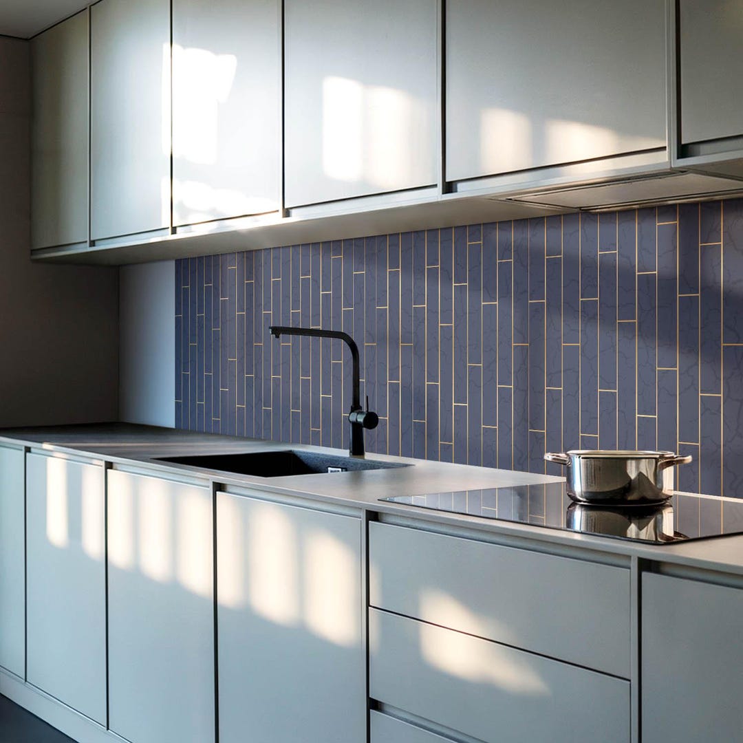 Brick Wall Texture Panel Stickers, Navy Peel and Stick Panels ...