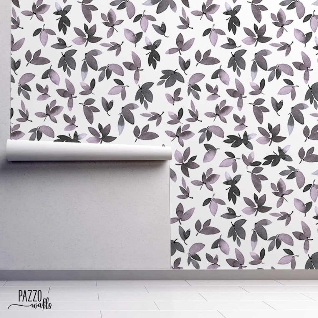 Tree Leaves Wallpaper - Renters Decor - Traditional or Removable ...