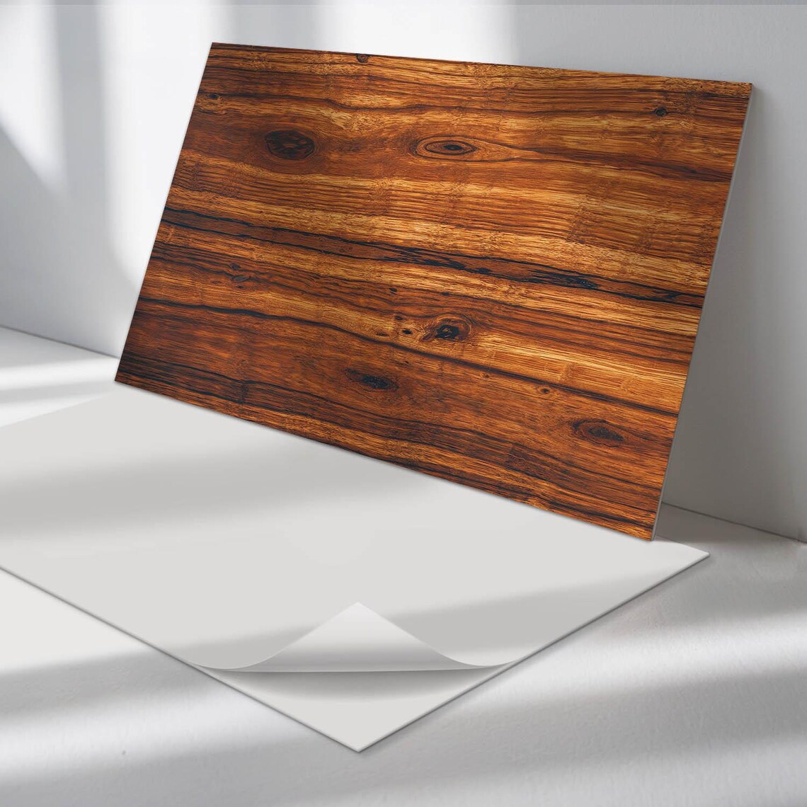 Natural Wood Panel Stickers, Brown Peel and Stick Panels, Splashback ...