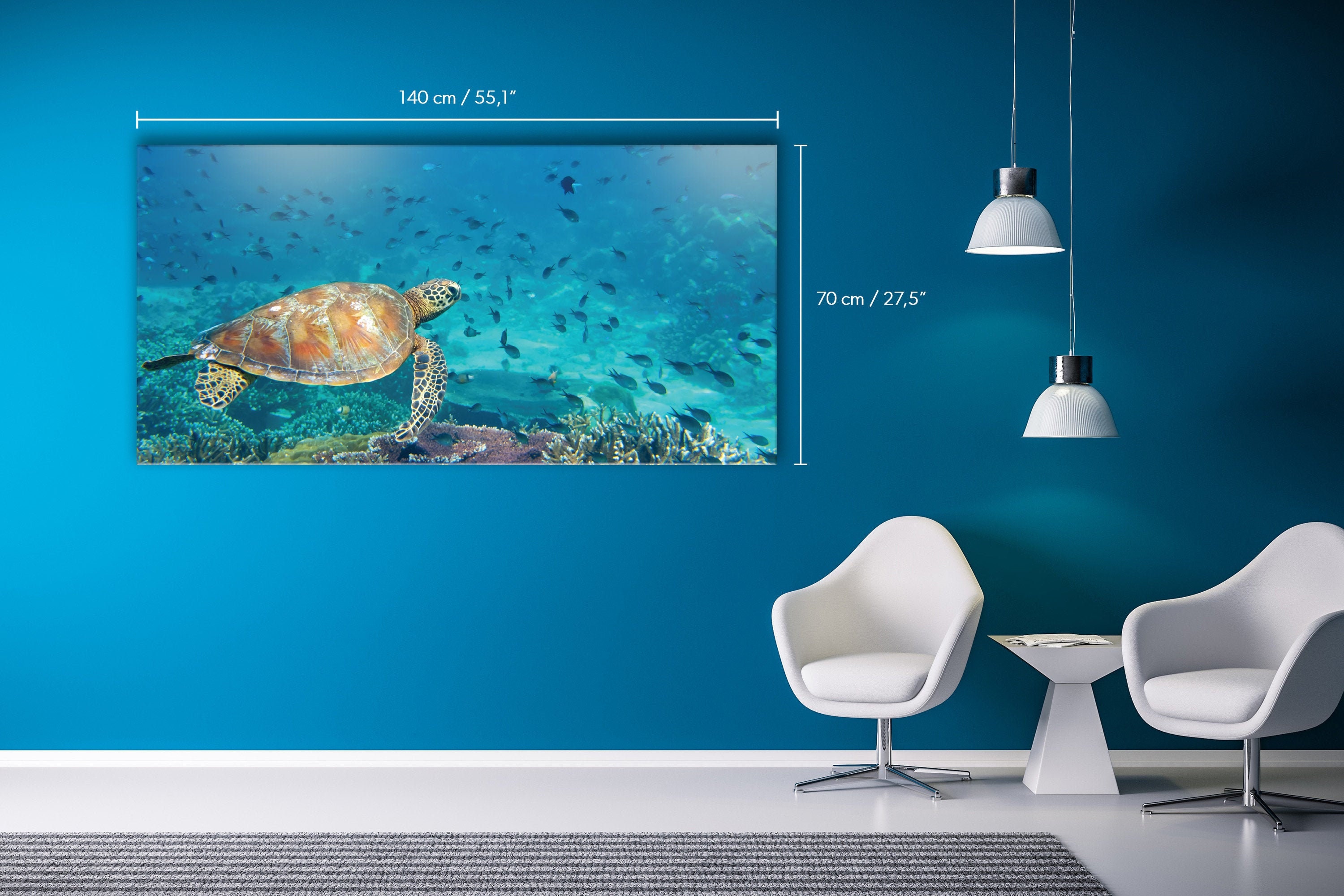 A Sea Turtle Portrait Close up While Looking at You Cotton - Etsy