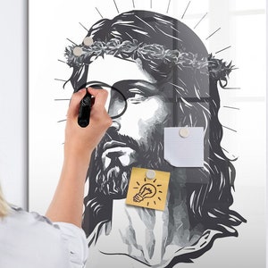 Jesus Christ Magnetic Board, to Do List for Wall, White Message Board ...