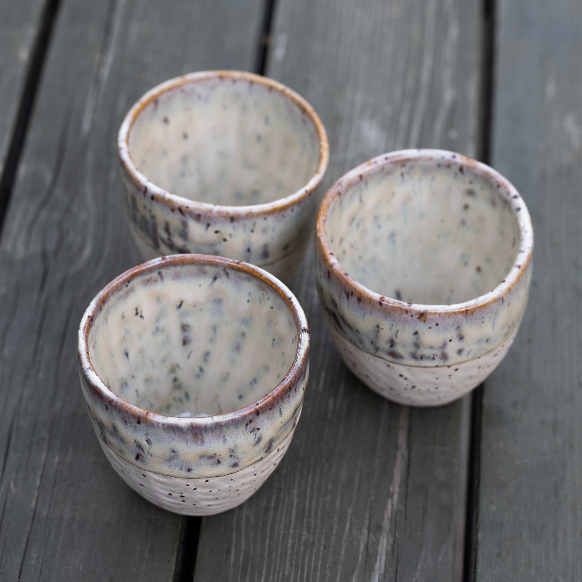 Pinched Rustic Espresso Cup : 3 Oz Handmade Ceramic Stoneware - Etsy
