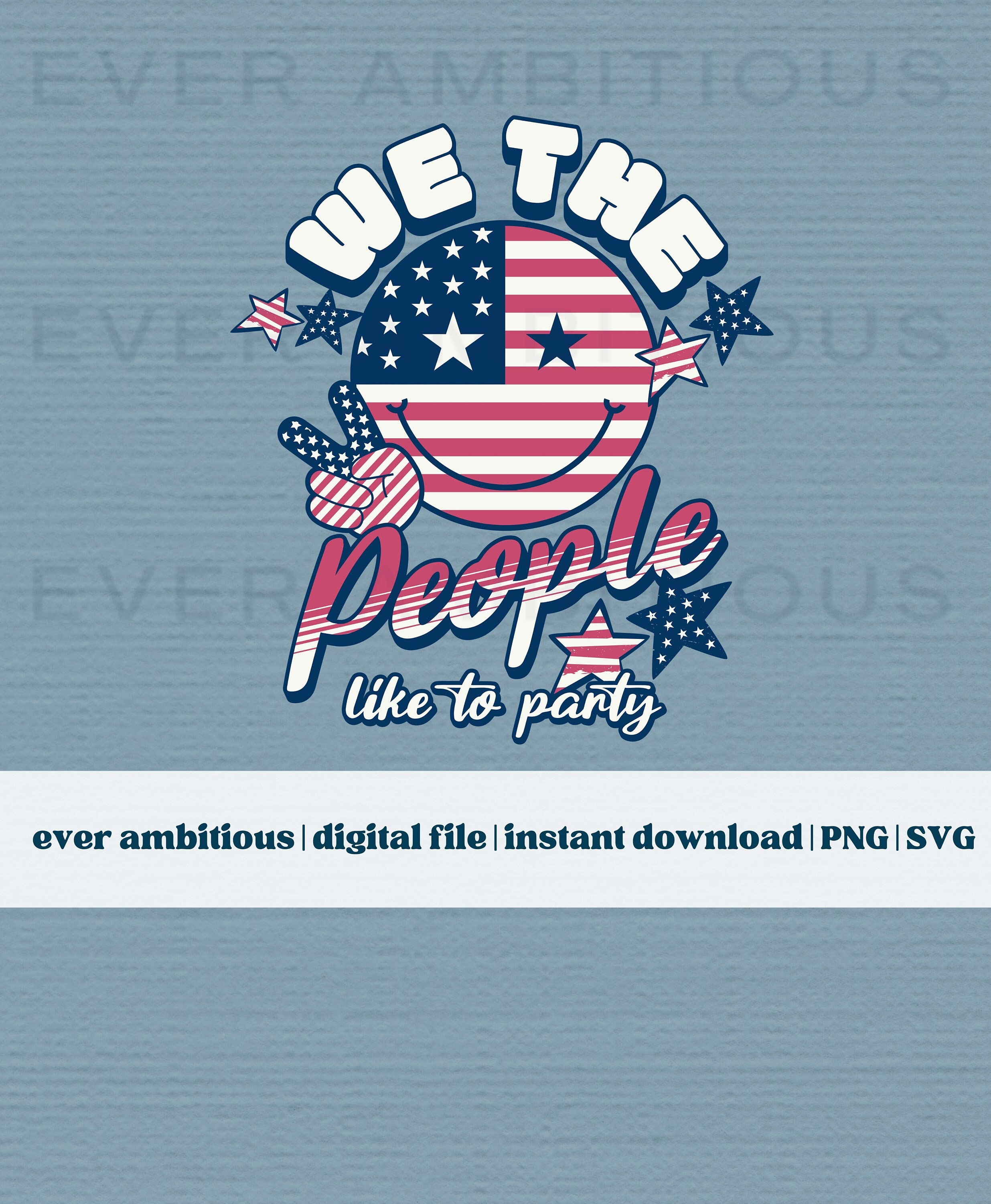 We the People PNG Patriótico svg Descarga digital de EE. UU. 4 - Etsy ...