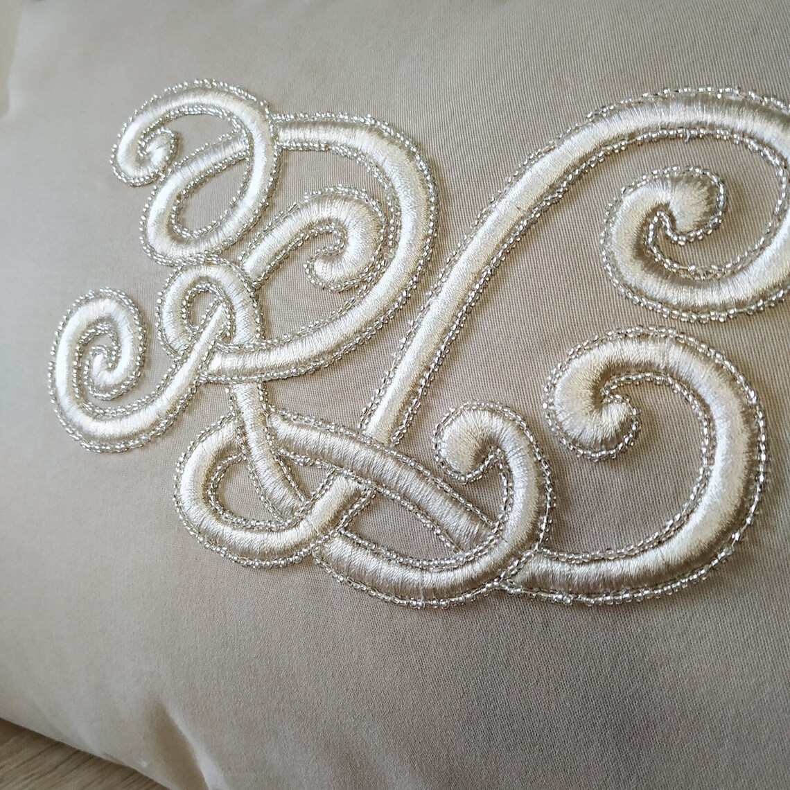 Personalized Hand Made Monogram Decorative Pillow, Decor Monogram ...