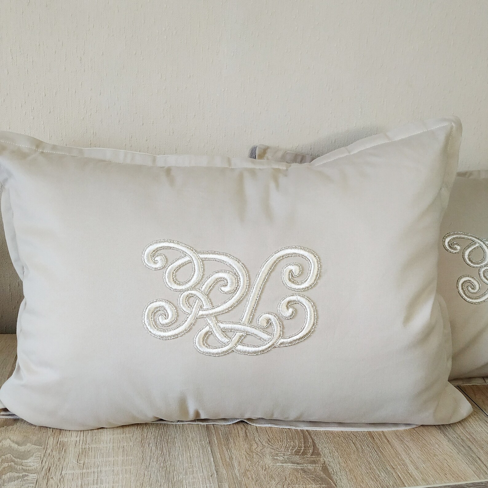 Personalized Hand Made Monogram Decorative Pillow, Decor Monogram ...