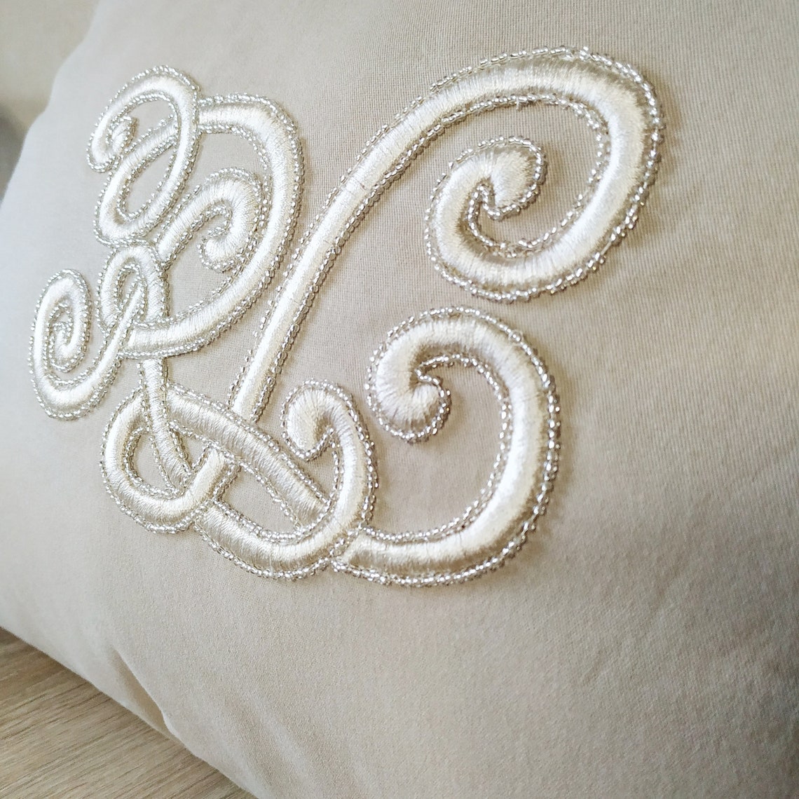 Personalized Hand Made Monogram Decorative Pillow, Decor Monogram ...