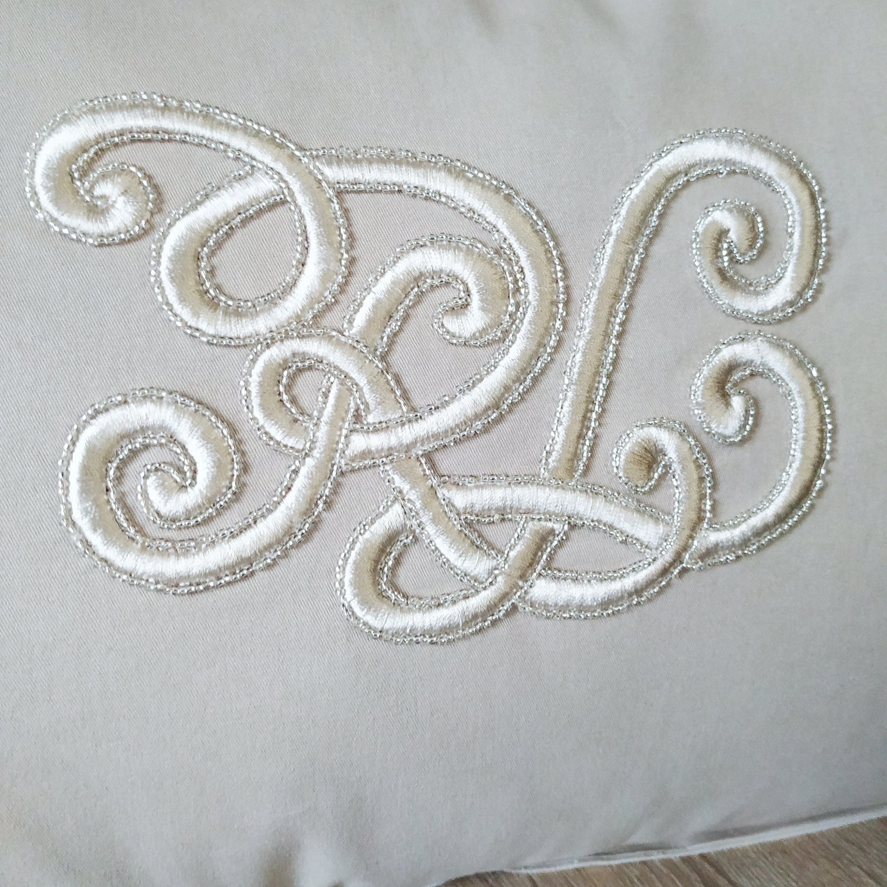 Personalized Hand Made Monogram Decorative Pillow, Decor Monogram ...