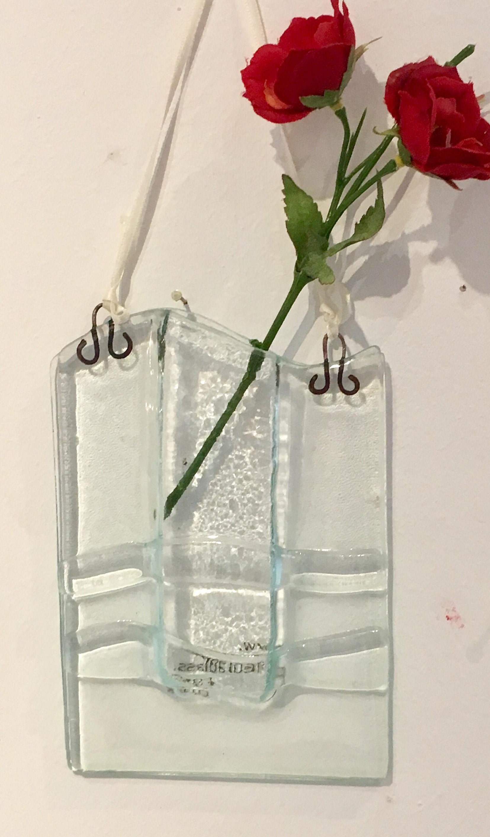 HANDMADE Flower Vase Our Best Seller Rustic Fused Glass Single Stem ...