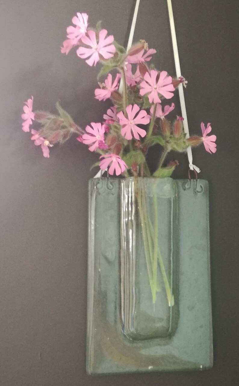 HANDMADE Flower Vase Our Best Seller Rustic Fused Glass Single Stem ...