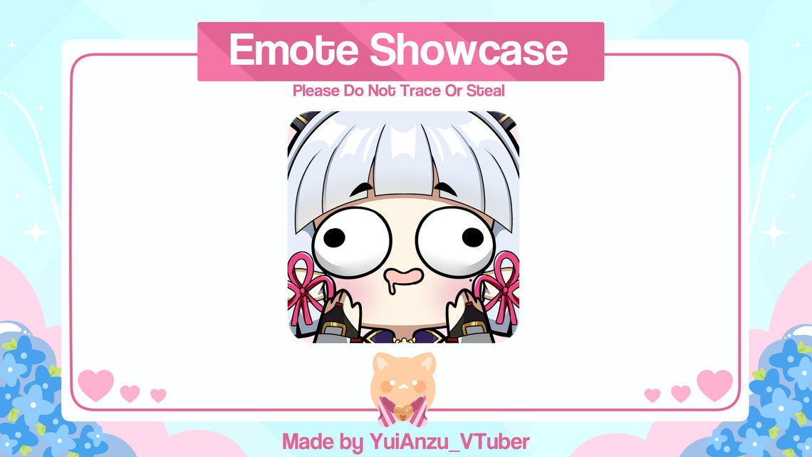 Ayaka Derp Emote Genshin Impact Emotes for Twitch Streamer, Sub Emotes ...