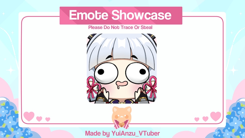 Ayaka Derp Emote Genshin Impact Emotes for Twitch Streamer, Sub Emotes ...