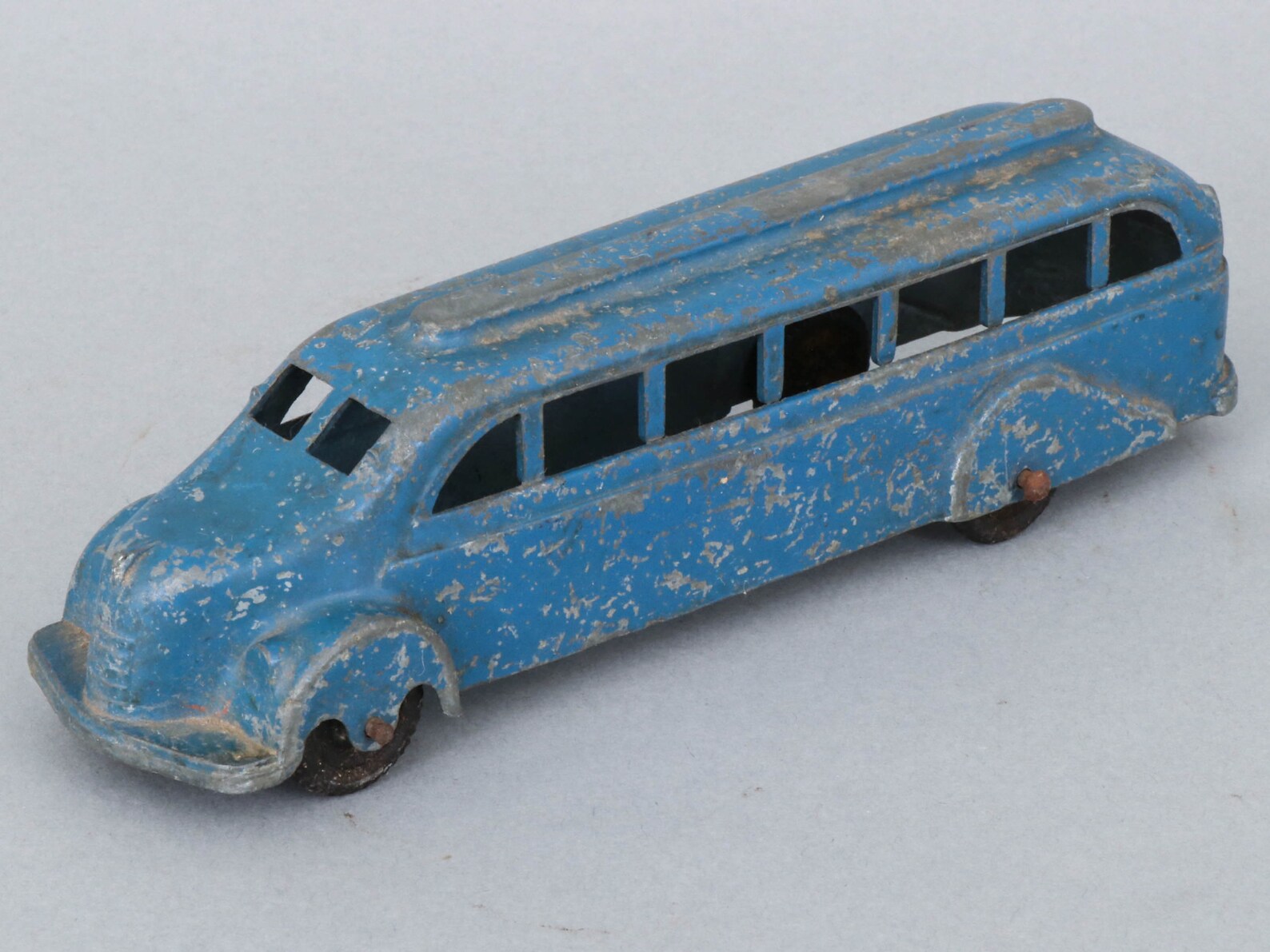 1940s Vintage Diecast Metal Blue Painted Toy Bus by Metal Masters Co ...